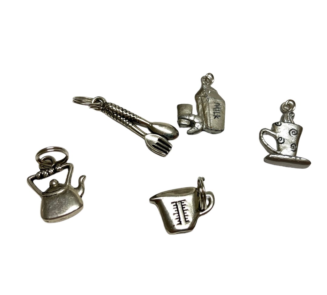 Coffee Lovers Charms Cooking Charms Baking Charms Coffee Cup Tea Kettle ...
