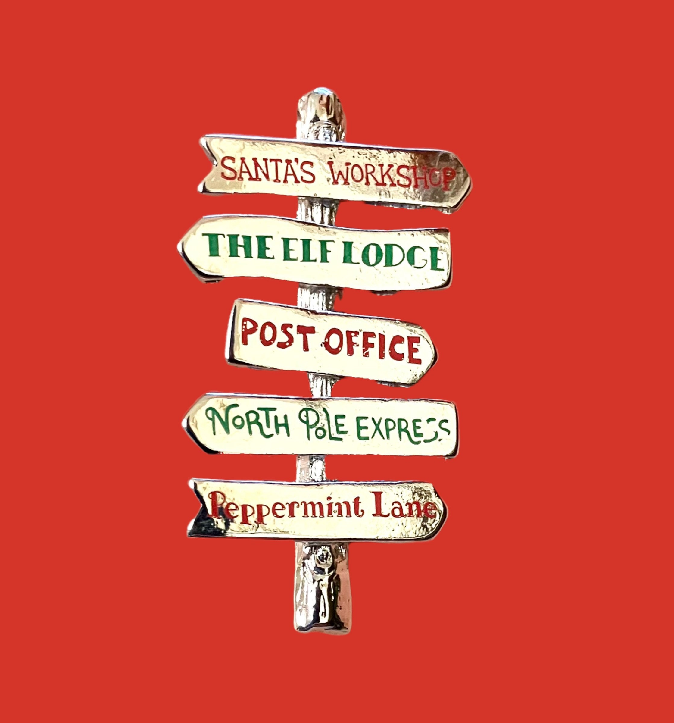 North Pole Sign Post