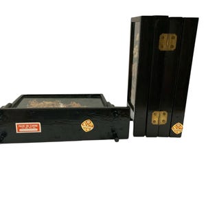 Chinese Cork Diorama and Table Screen White Peacock Mating Pair Vintage ...