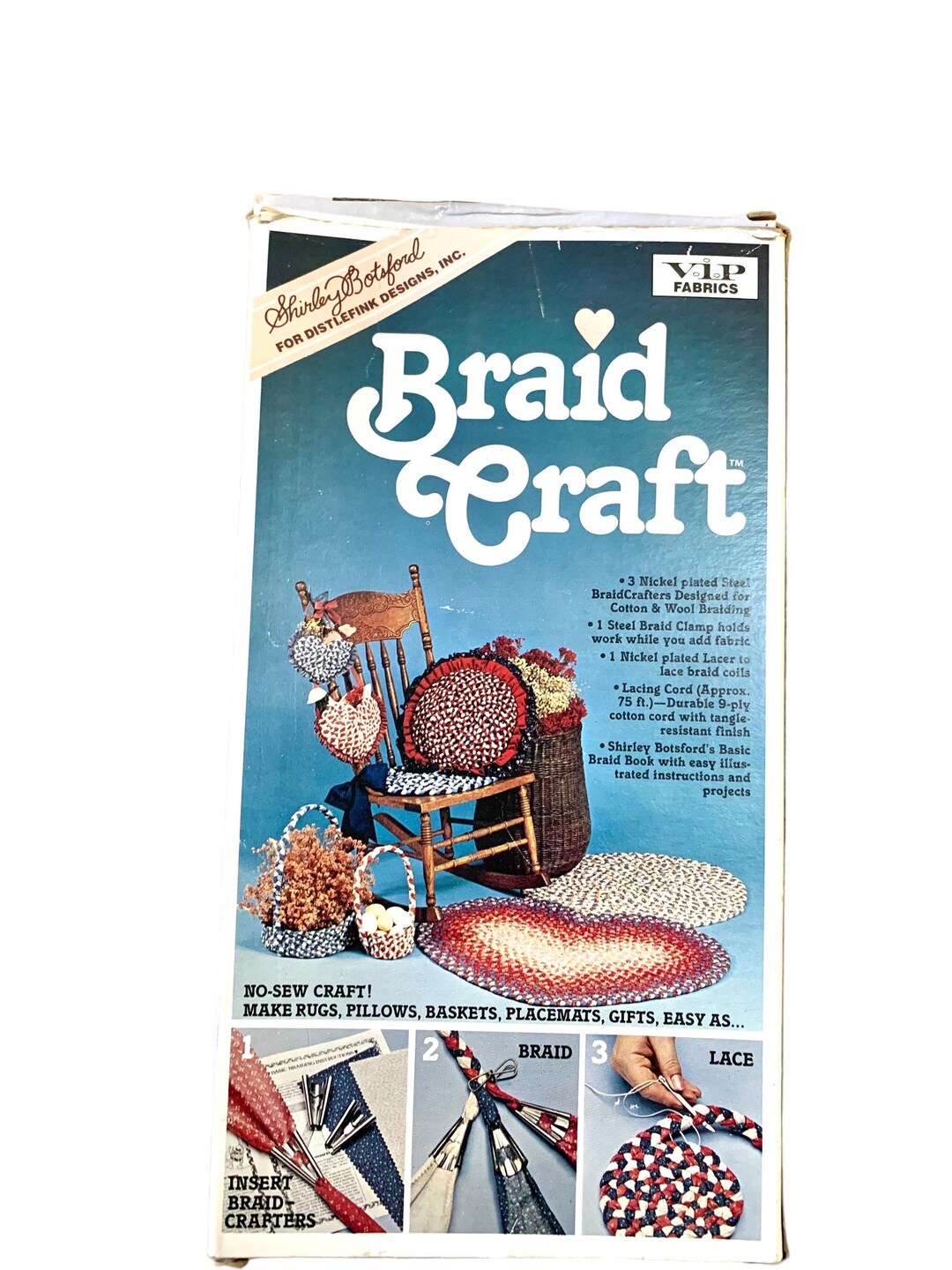 Rag Rug Braid Craft Deluxe TOOL SET Basic Braiding Book Projects No Sew ...