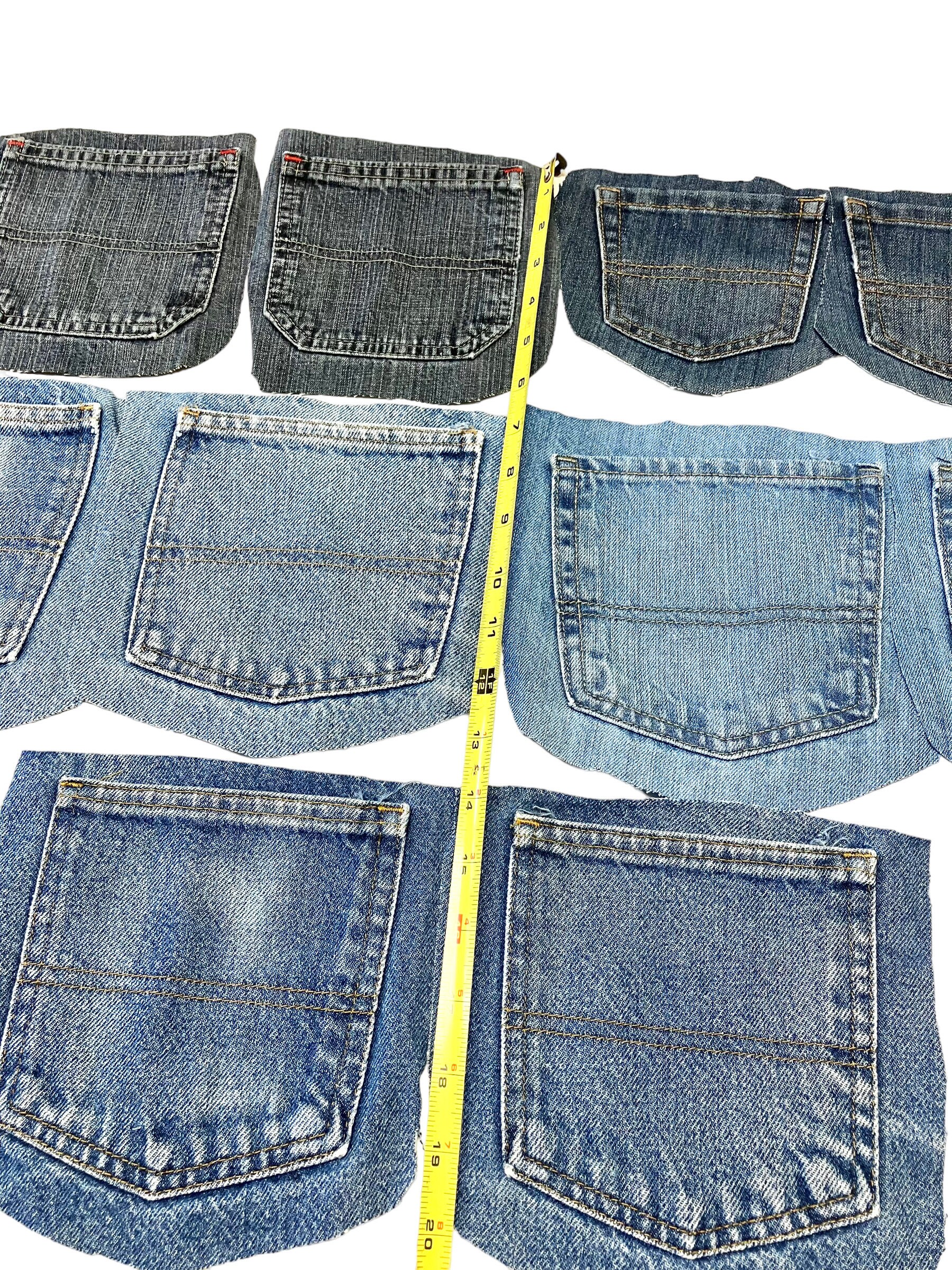 Repurposed Denim Jean Pockets: 10 Salvaged Craft Pieces - Etsy