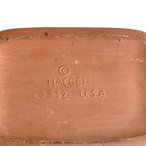 Haeger Pottery Catch All Green 3832 USA Planter Terra-cotta 9"x6"x2.25 ...