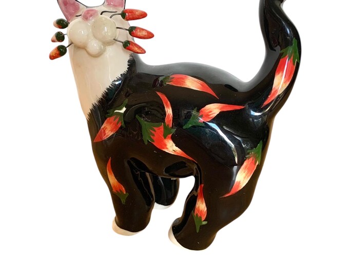 Chili Pepper Cat Lacombe Willits Designs Whimsiclay 86058 Ceramic ...