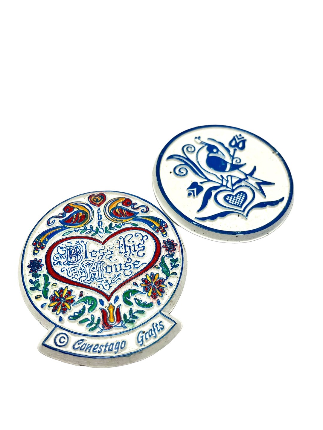 Hex Sign Refrigerator Magnet Set of Two Distelfink Good Luck Love ...