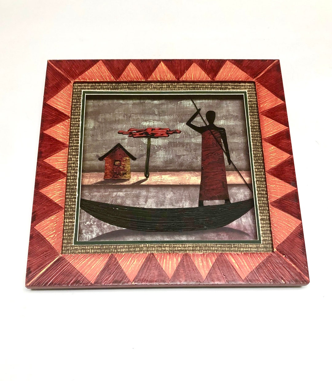 Egyptian Shadow Box Wall Hanging 3D Picture Egypt Egyptian Art - Etsy