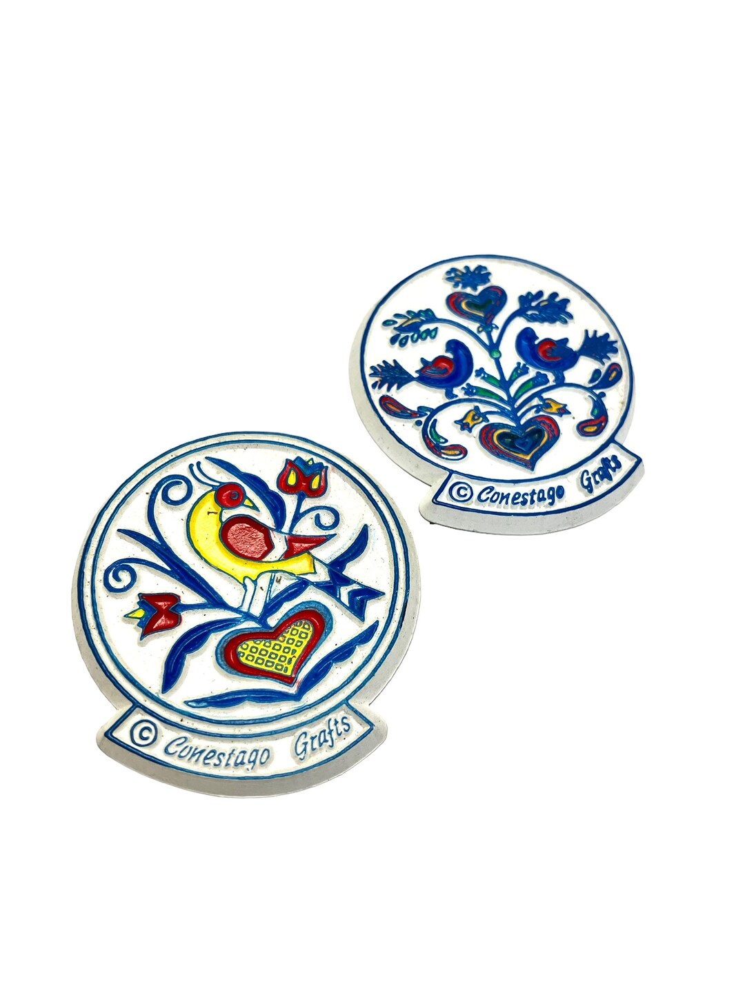 Hex Sign Refrigerator Magnet Set of Two Distelfink Good Luck Love ...