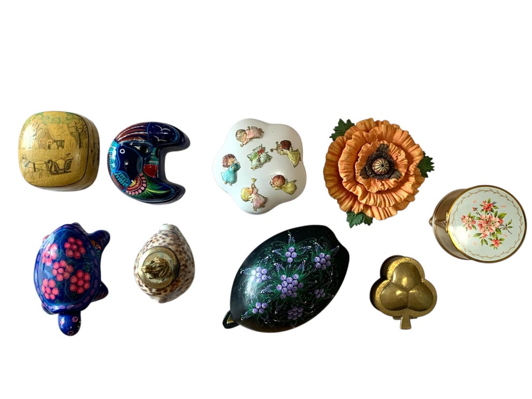 Trinket Box Keepsake Your Choice Vintage Gift Assorted - Etsy
