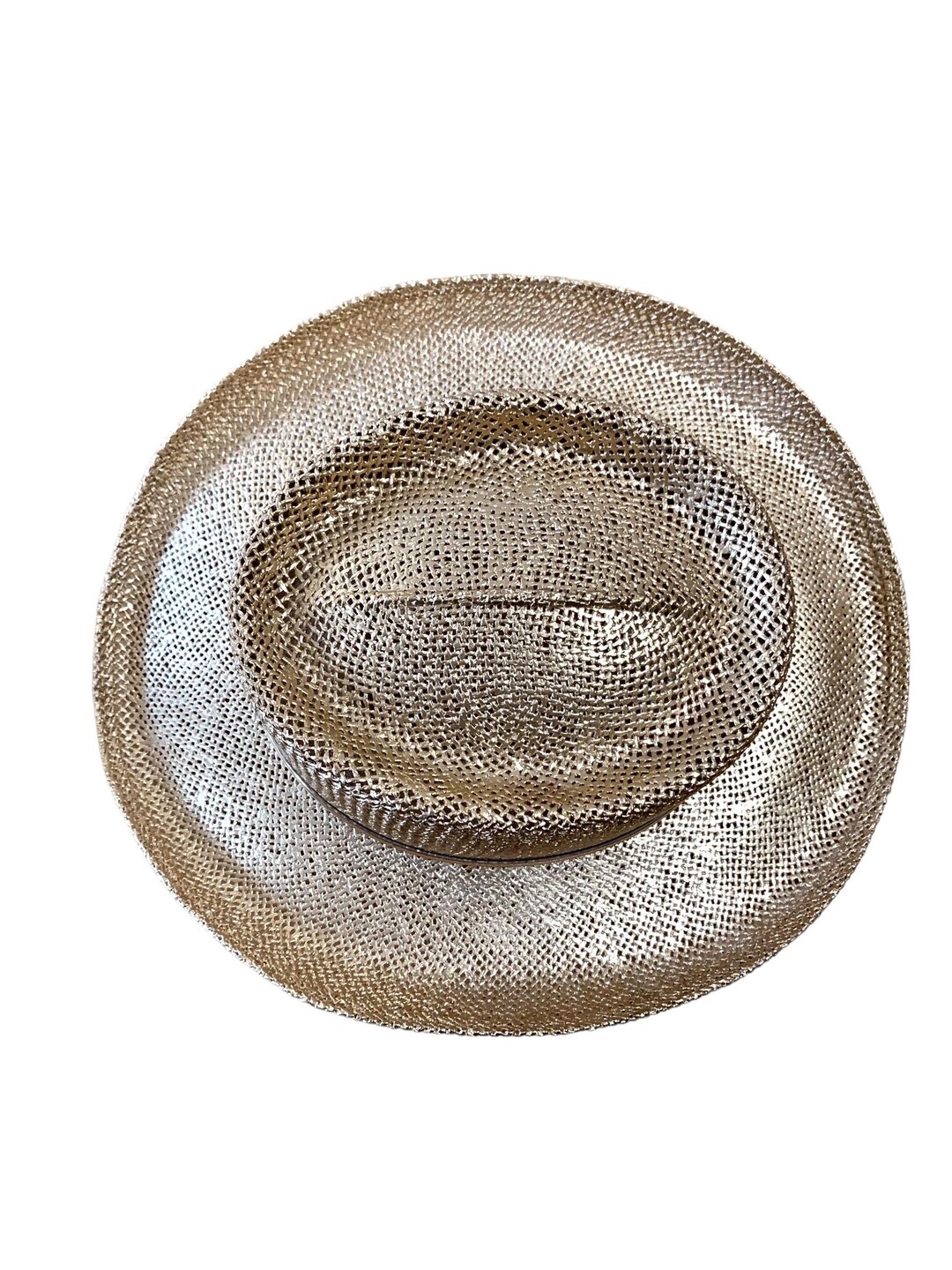 Jhats Gold Cowboy Hat Western Party Wear Size Small / Med 6 5/8 7 1/8 ...