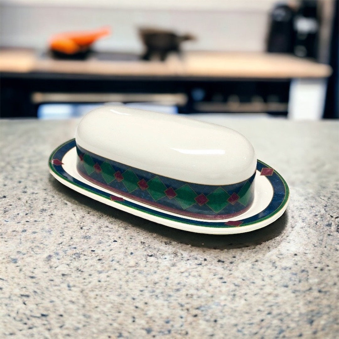 White Ceramic Butter Dish Pfaltzgraff Amalfi Classic Butter Dish Butter ...