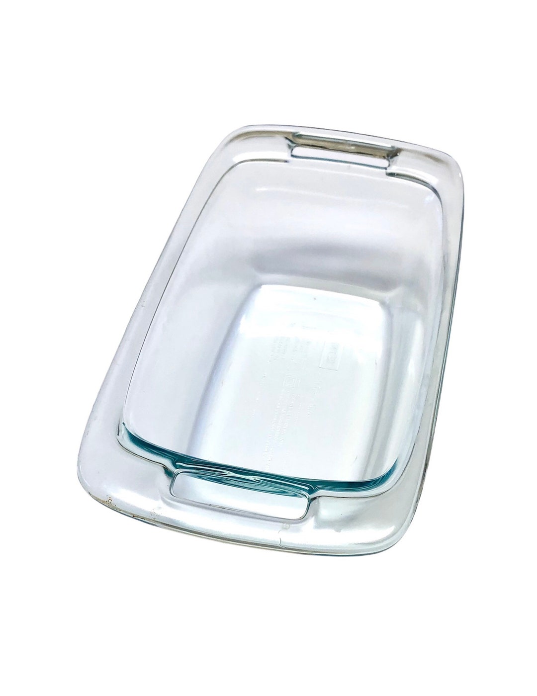 Vintage Pyrex 213 Aqua Blue Tint Glass Bread or Loaf Pan 1 1/2 Qt Glass ...