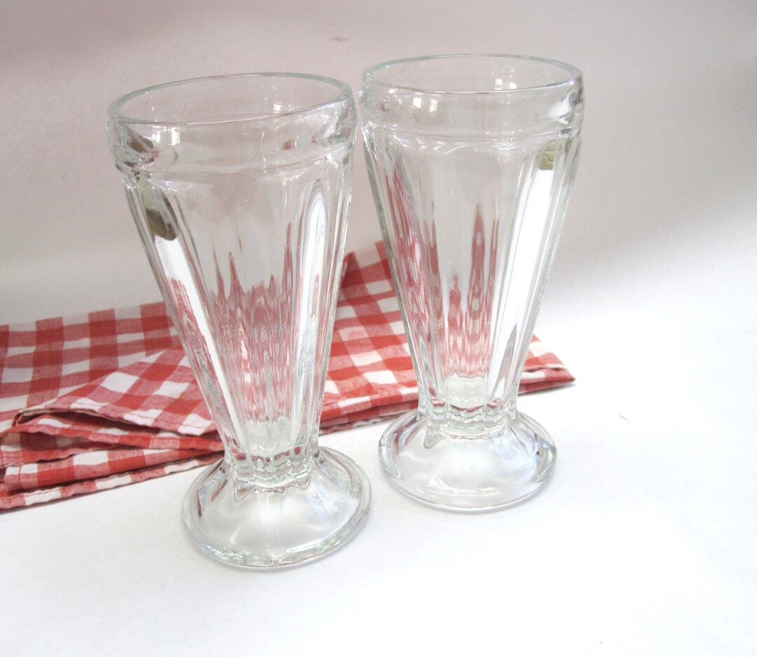 Vintage Ice Cream Soda Glasses Old Fashioned Parfait Glass - Etsy