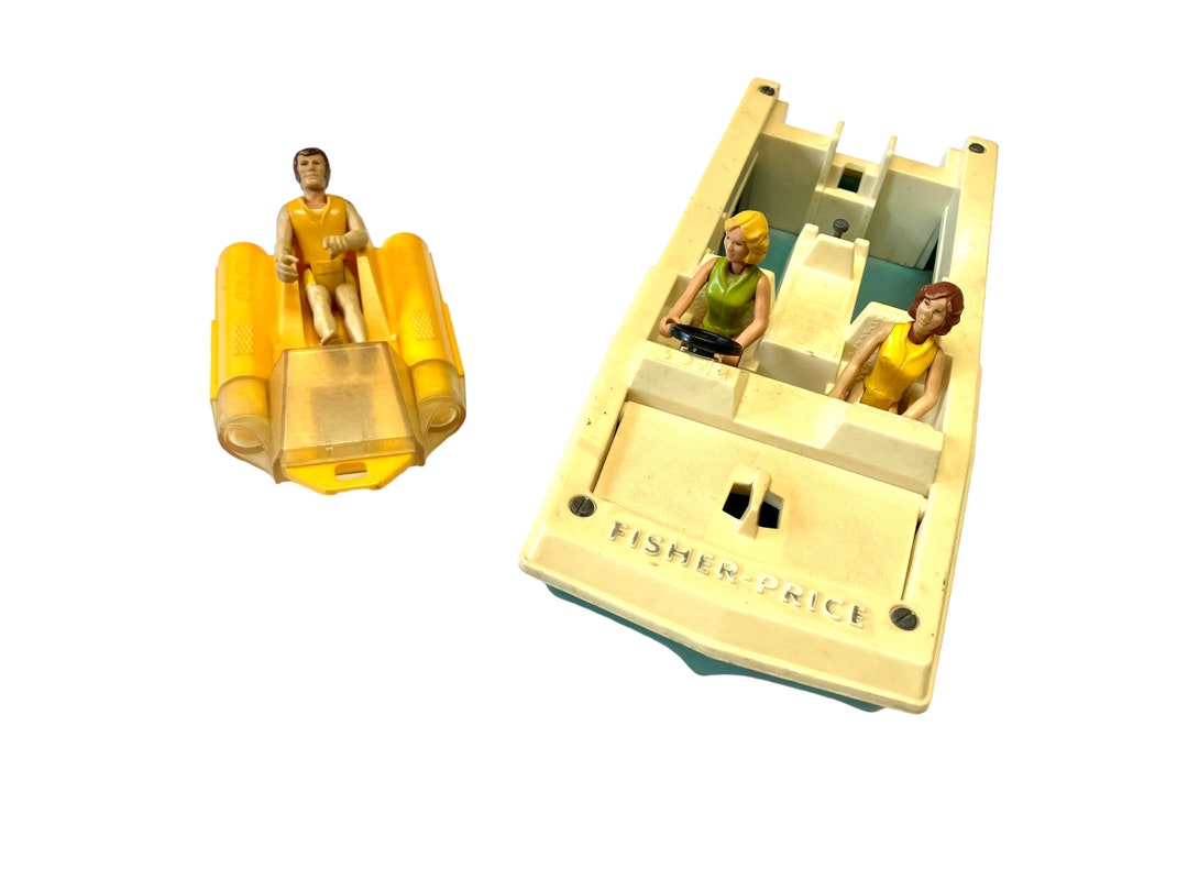 1976 Fisher Price Adventure People Sea Explorer Boat W/sea Sled and ...