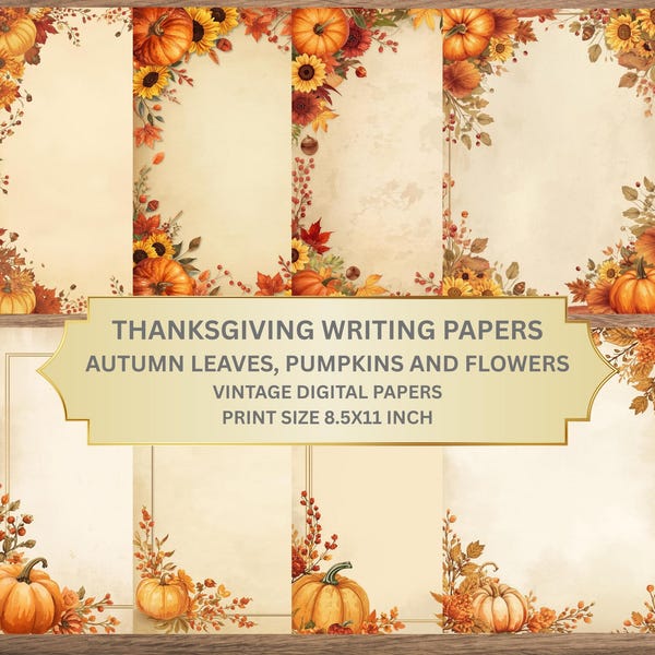 Paper Thanksgiving Placemats - Etsy