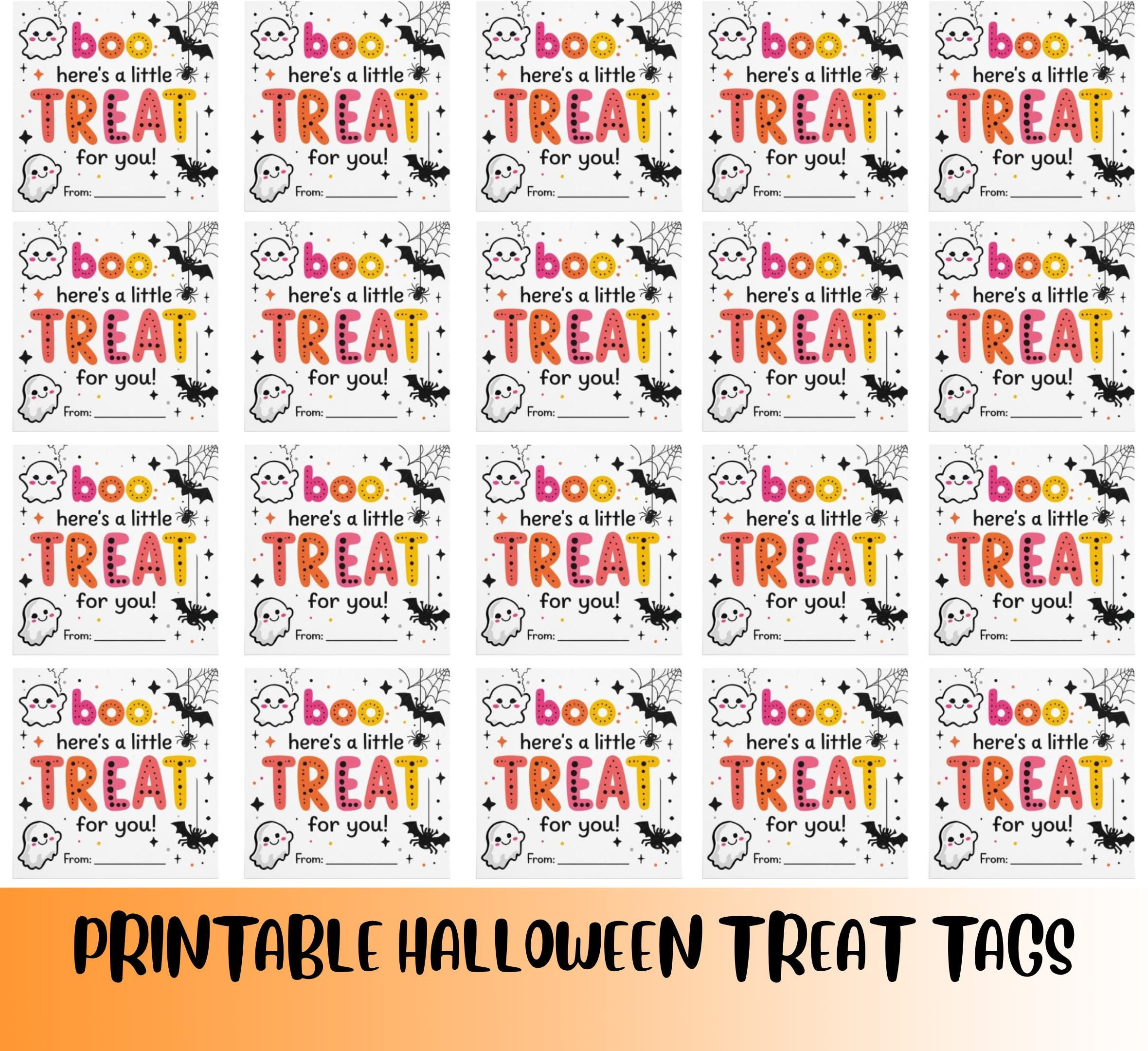 Printable Halloween Treat Tags: Boo Basket Labels (digital Download) - Etsy
