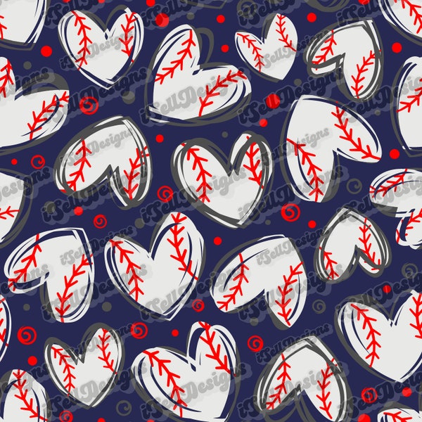 Baseball Pattern - Etsy