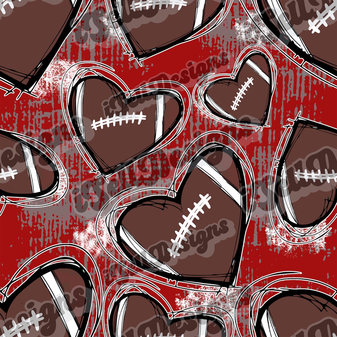 Seamless Football Pattern, Sports Seamless, Custom Seamless Pattern ...