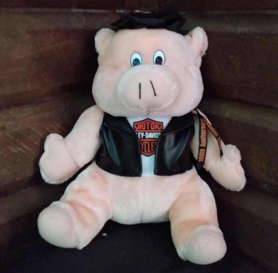Official Harley Davidson Motorcycles 100th Anniversary Plush Biker Hog ...