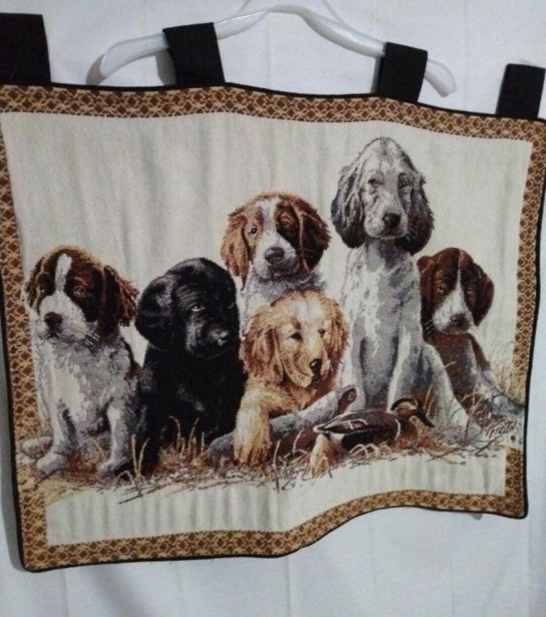 Vintage 1996 Jim Killen Artist School Daze Dogs Tapestry Puppies Wall ...