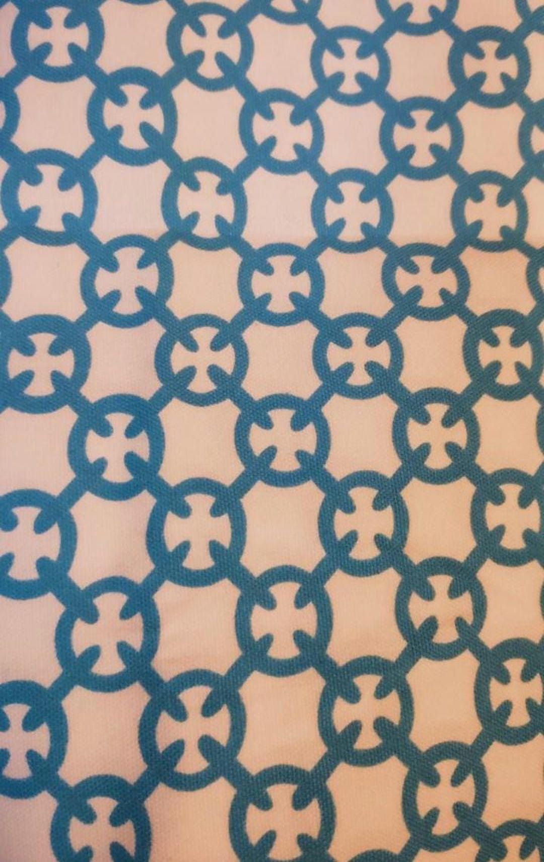 Rare Vintage New Fabric Material Chain Link Geometric Art Sewing ...