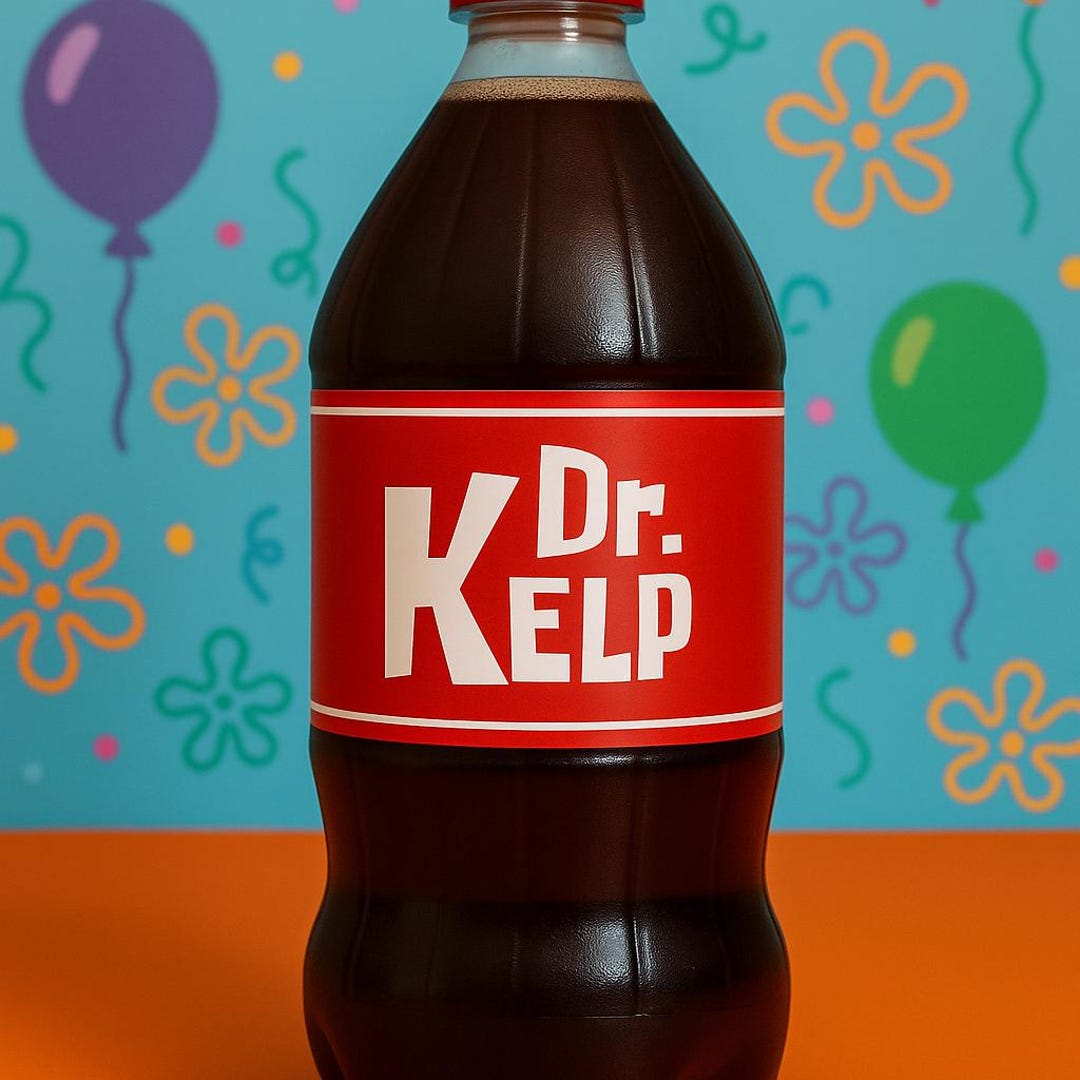 DR KELP LABEL - Fits 2 Liter Soda Bottles - Etsy