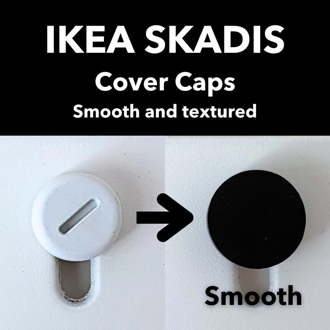 IKEA SKADIS Screw Caps, Lids, 4 Pieces, Cover Caps, Smooth and Textured ...