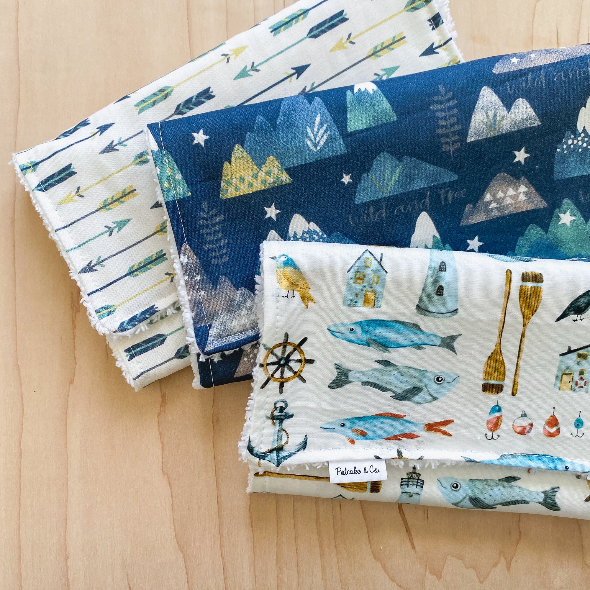 Cotton Chenille Burp Cloth Rifle Paper Co. Floral Burp Cloth - Etsy