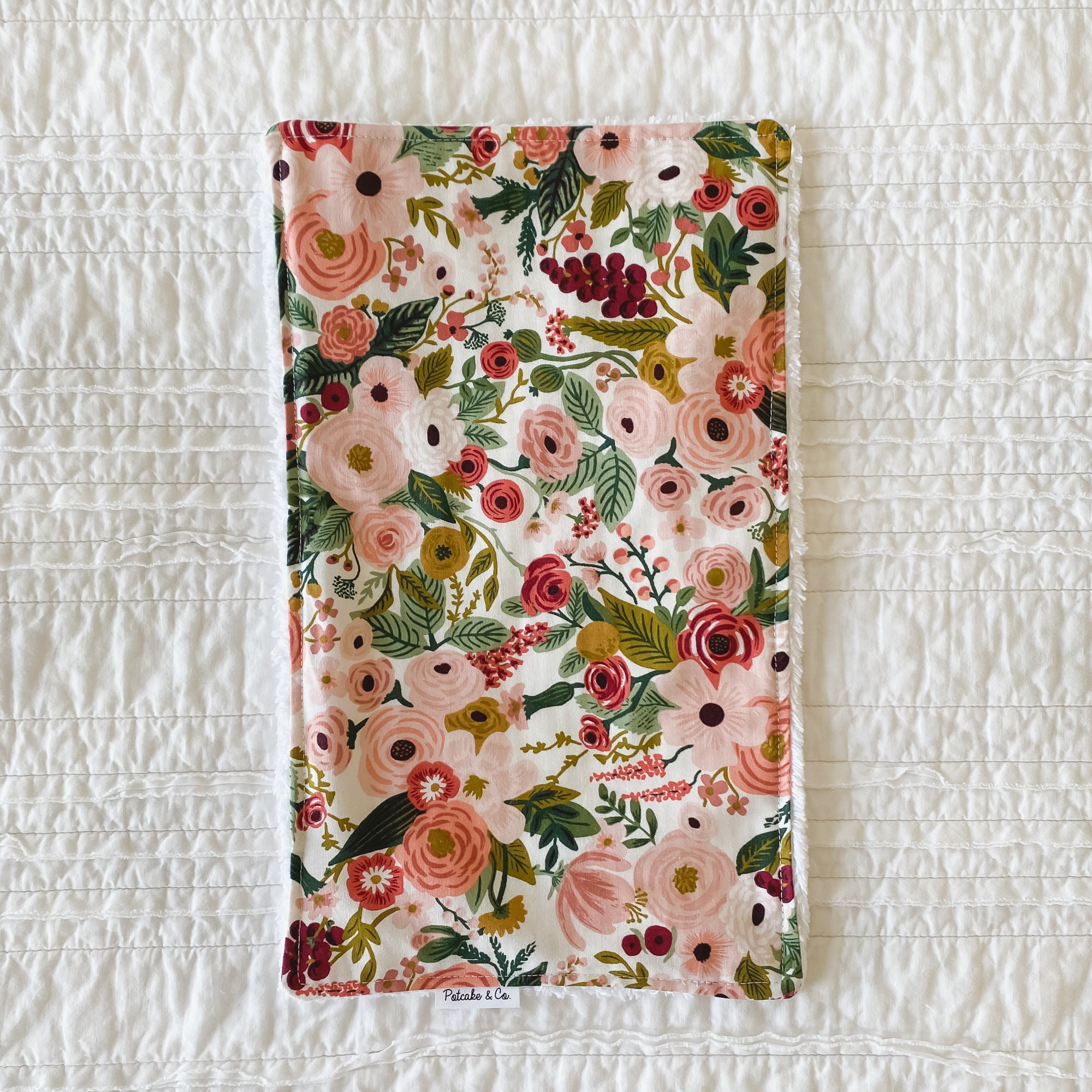 Cotton Chenille Burp Cloth Rifle Paper Co. Floral Burp Cloth - Etsy