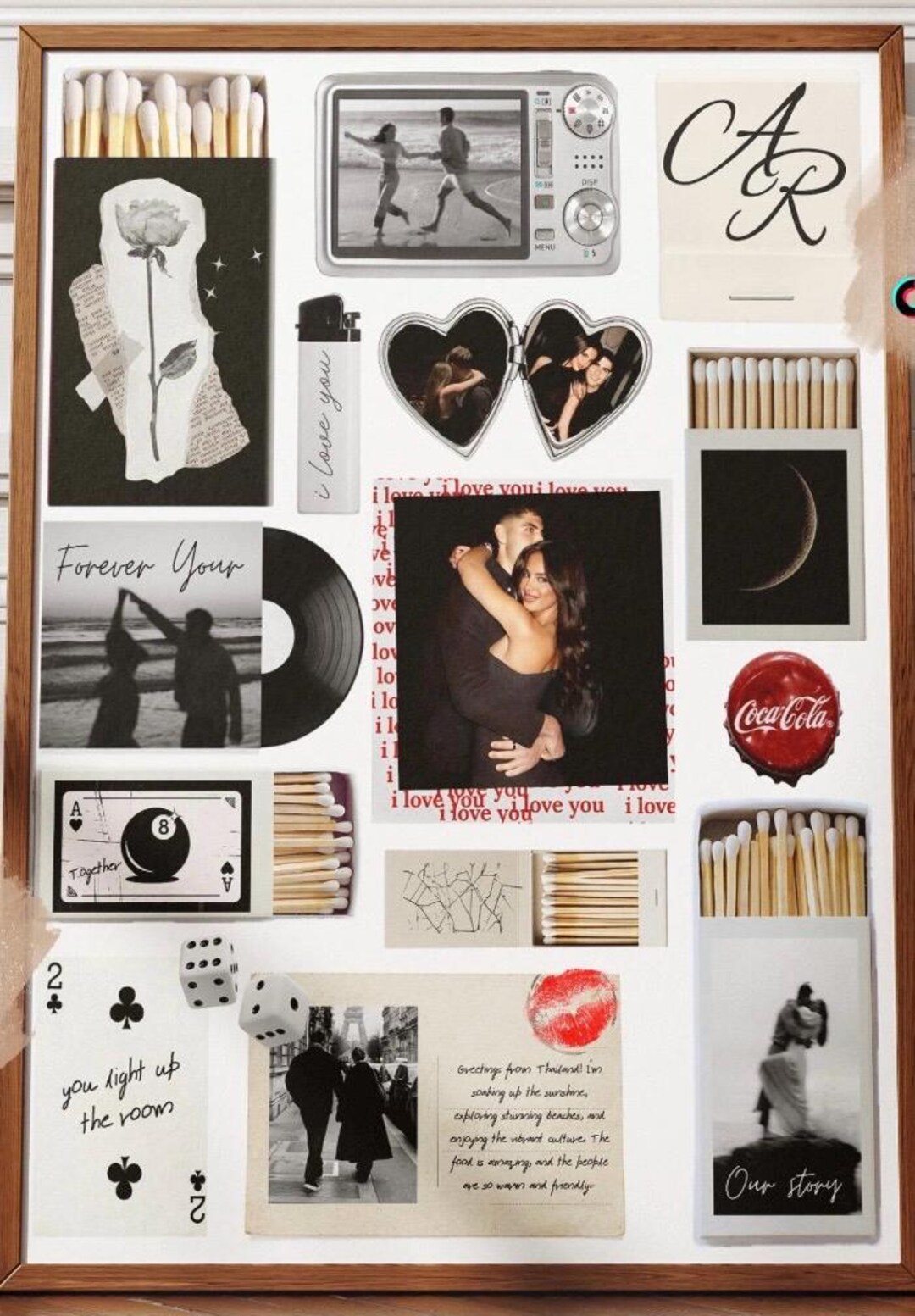 Couples Gift / Match Box Collage / Birthday Gift / Wall Decor - Etsy