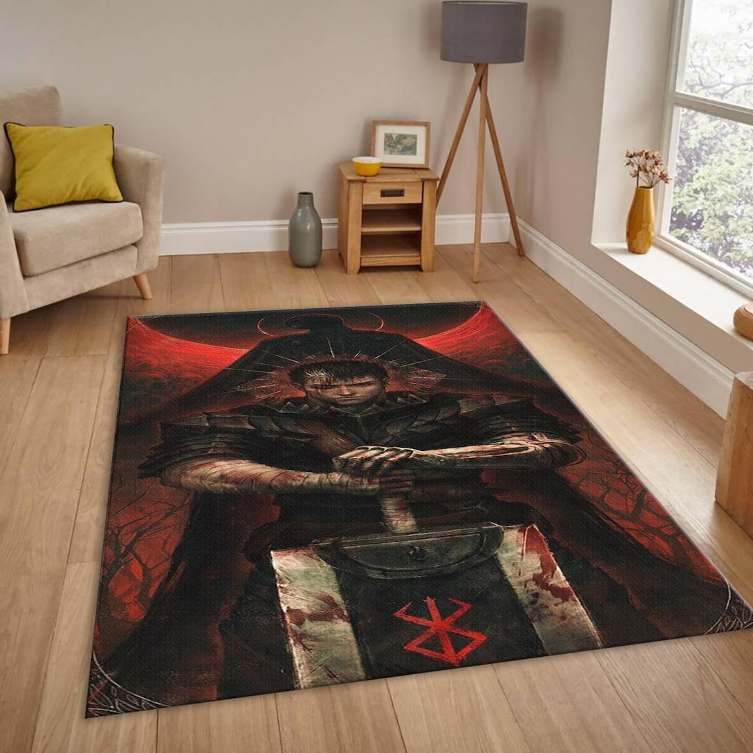 Guts Vs Griffith Mat, Femto Eclipse Art | Berserker Armor Anime Rug ...