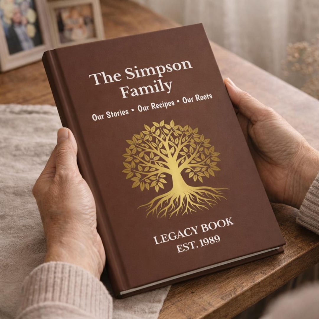 Personalized Family History Journal | Legacy Memory Book | Family Tree ...