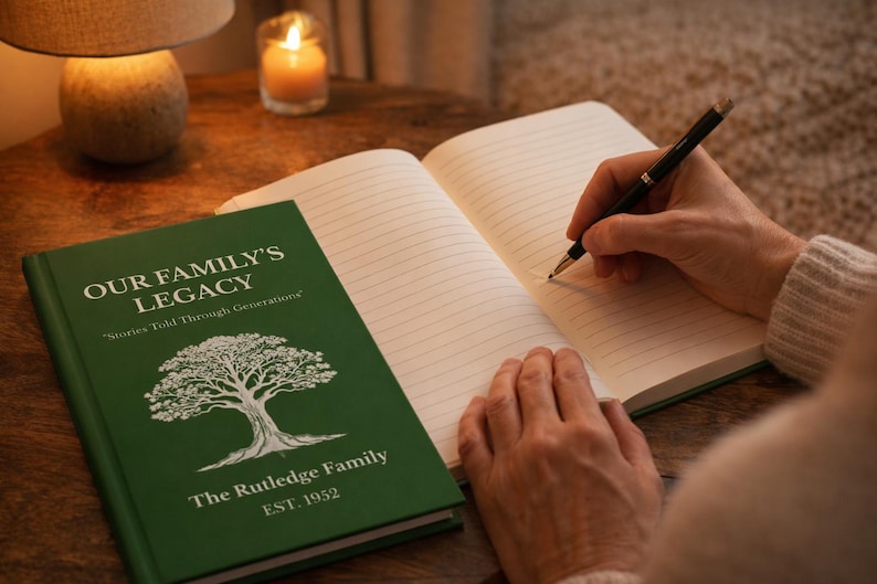 Family History Journal for Mom | Legacy Memory Book | Personalized ...