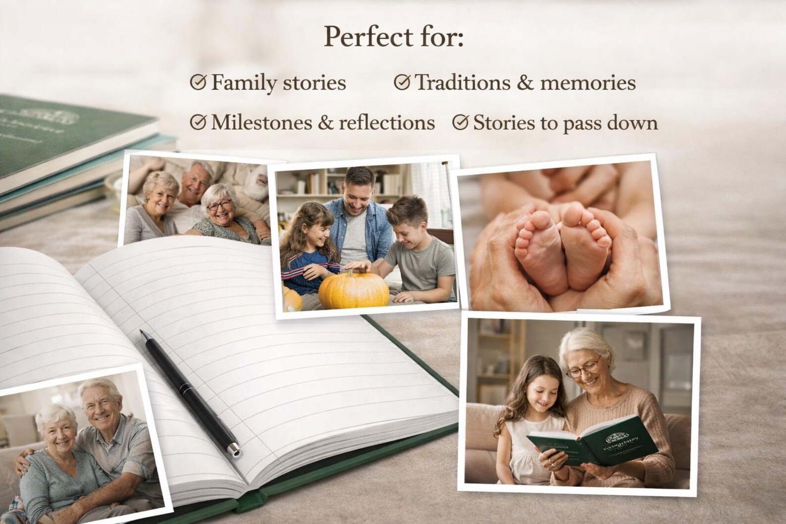 Family History Journal for Mom | Legacy Memory Book | Personalized ...