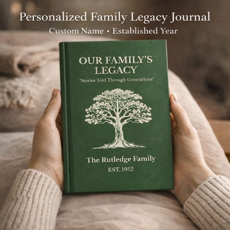 Family History Journal for Mom | Legacy Memory Book | Personalized ...