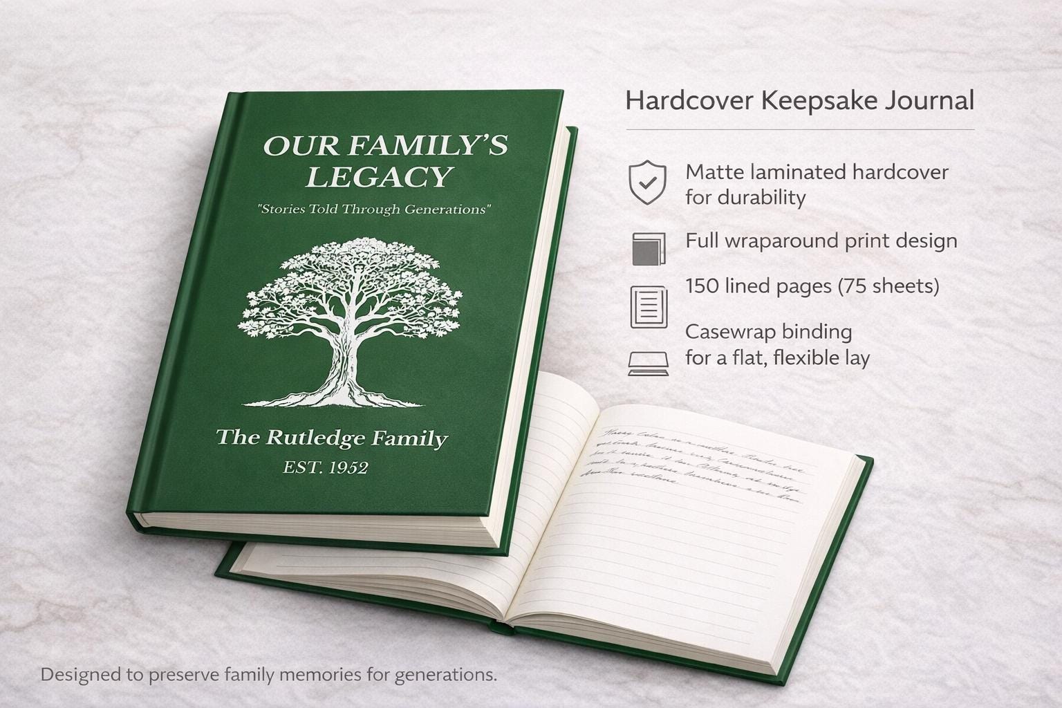 Family History Journal for Mom | Legacy Memory Book | Personalized ...