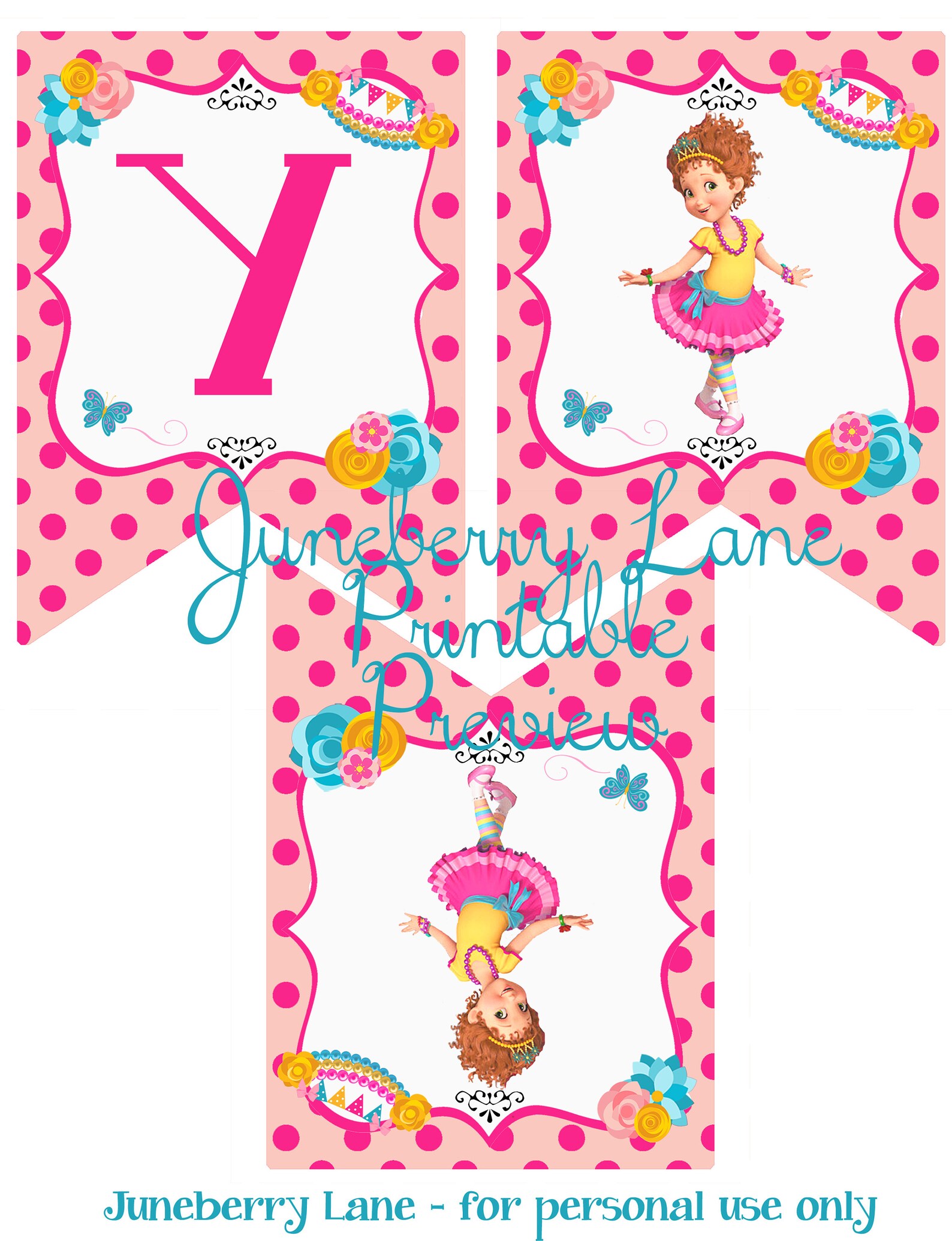Fancy Nancy Birthday Decorations Fancy Nancy Party Banner | Etsy
