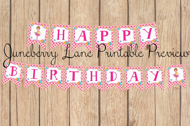 Fancy Nancy Birthday Decorations, Fancy Nancy Party Banner, Fancy Nancy ...