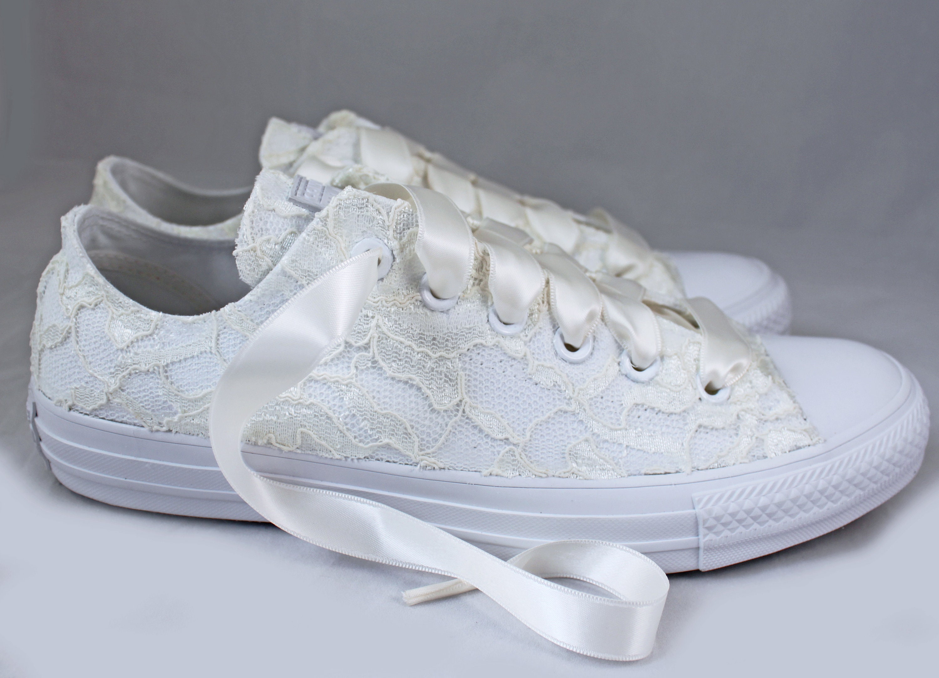 Ivory Bridal Converse --Chantilly Ivory Wedding Converse -- Ivory ...