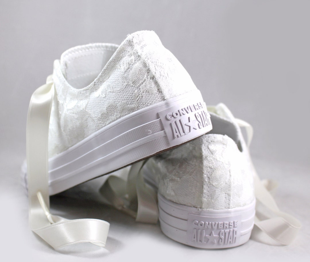Handmade Lace Bridal Converse: Ivory Wedding Tennis Shoes - Etsy