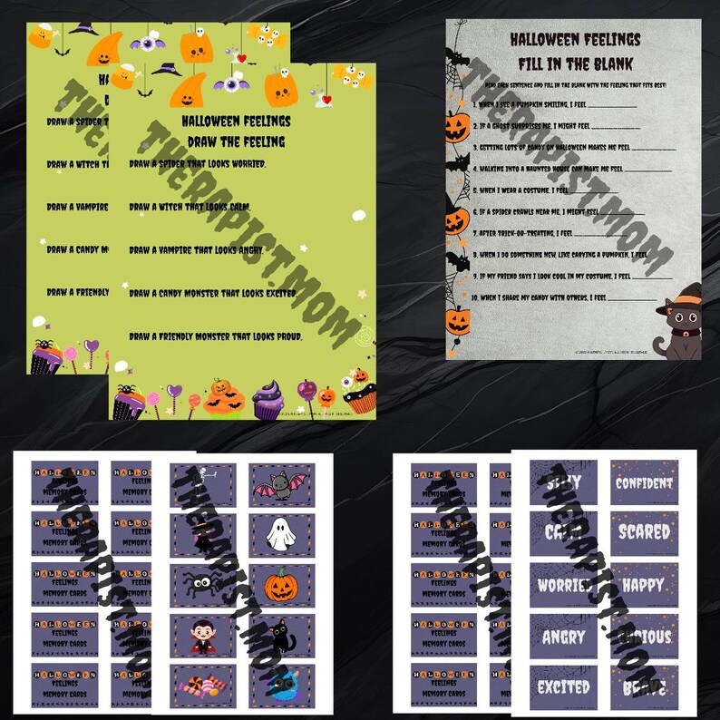 Halloween Feelings Activity Pack | Kids Printable Worksheets, Games ...