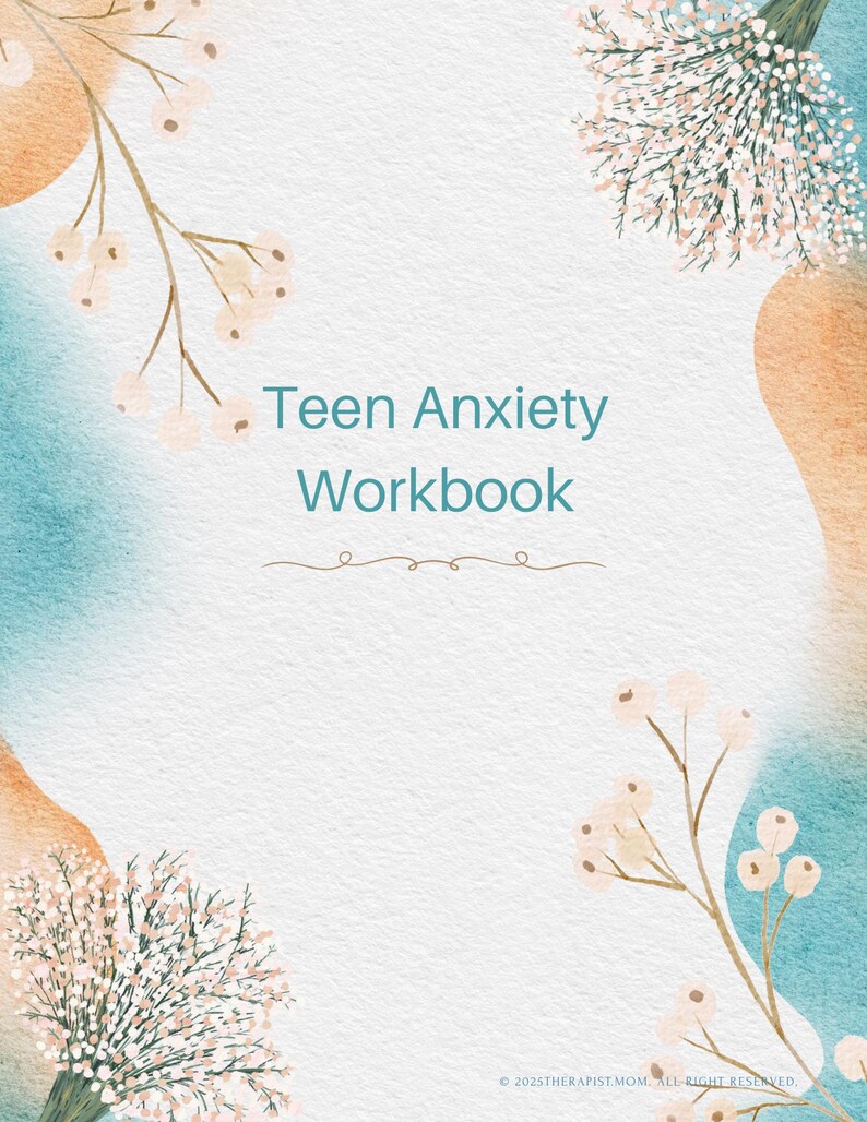 Teen Anxiety Workbook | Printable Coping Skills & Mindfulness Journal ...