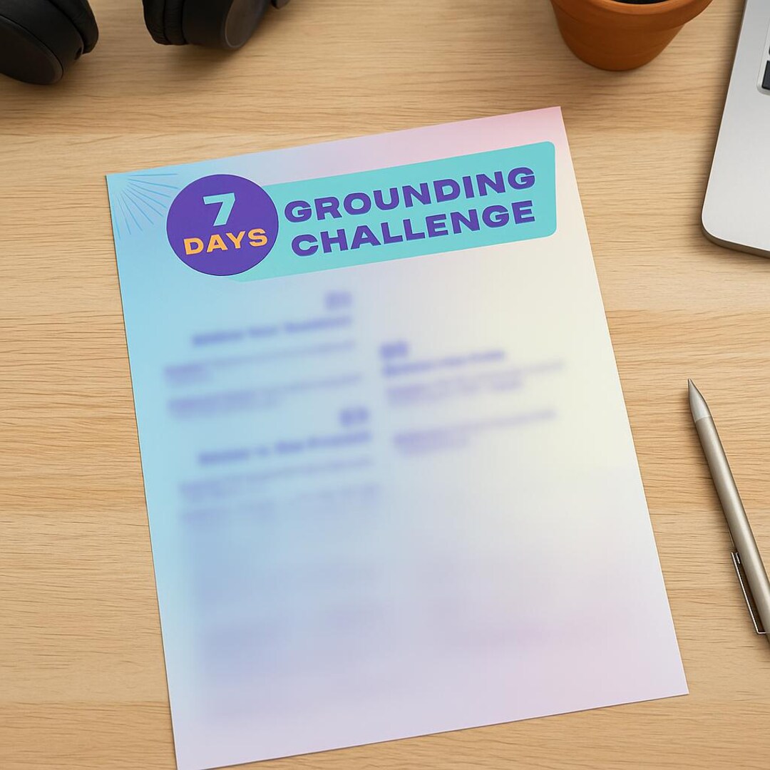 7-day Grounding Challenge | Printable Mindfulness Journal & Daily Calm ...