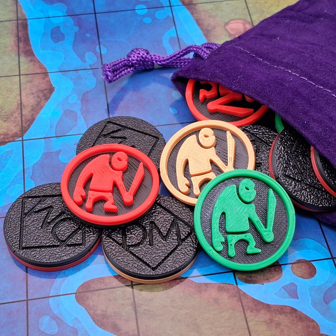 3D Printed Dnd Enemy Tokens | Bandit | TTRPG Battle Markers, Set of 15 ...