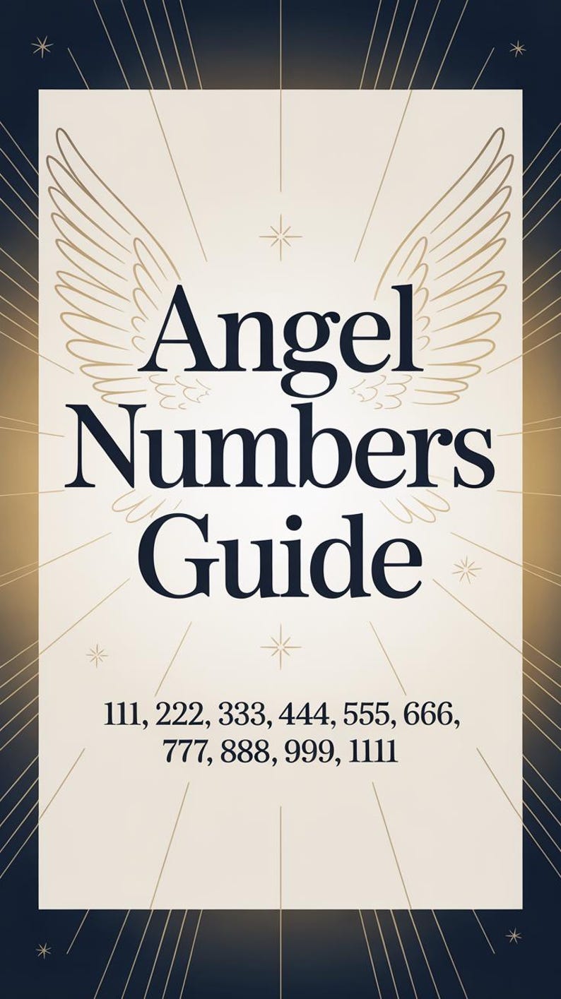 Angel Numbers All-in-one PDF: 111 to 1111 Guide & Cheat Sheet - Etsy