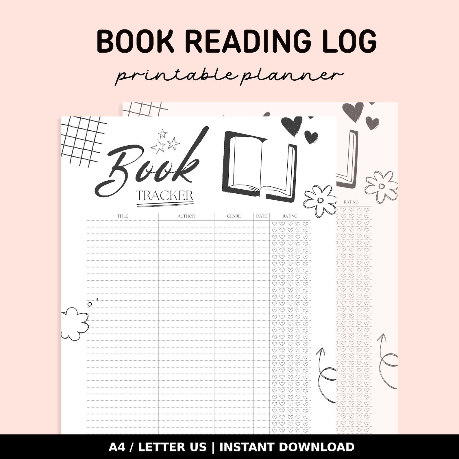 Reading Log Printable, Book Tracker, Books to Read List, Books I've ...
