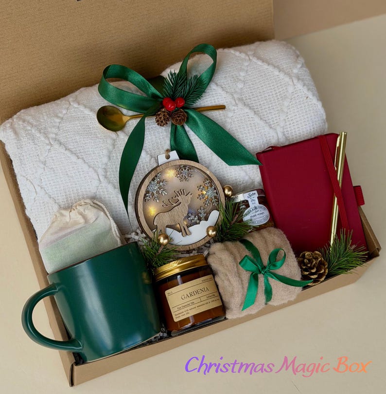 Christmas Gift Box for Women, Cozy Winter Care Package, Holiday ...