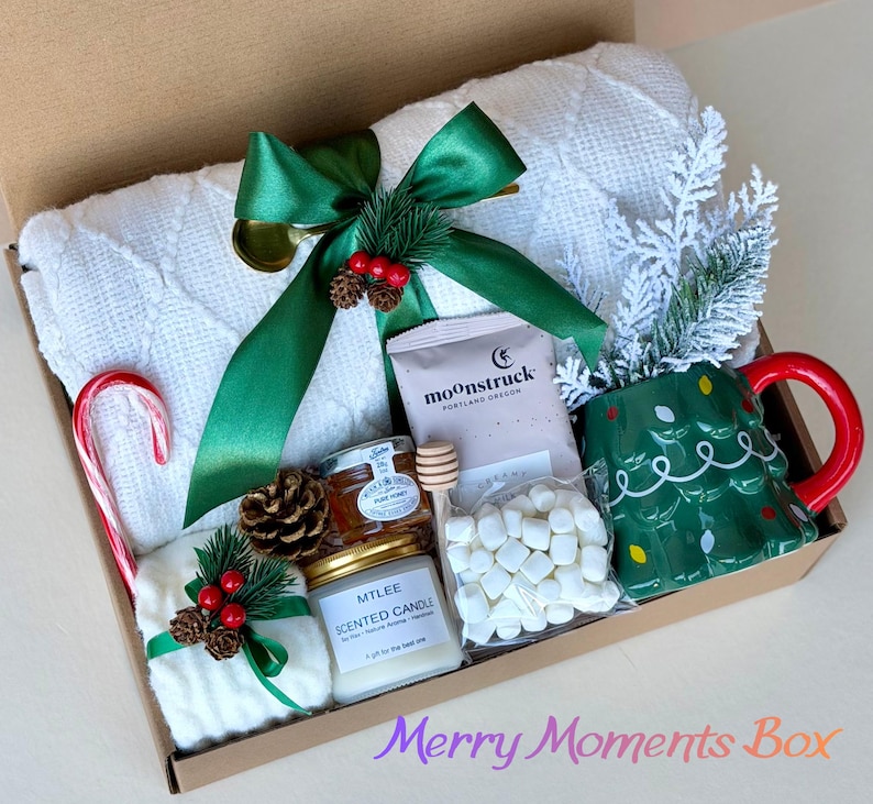 Christmas Gift Box for Women, Cozy Winter Care Package, Holiday ...