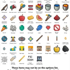 Pixel Item Frame Magnetic With Interchangeable Items - 3D Printed Wall ...