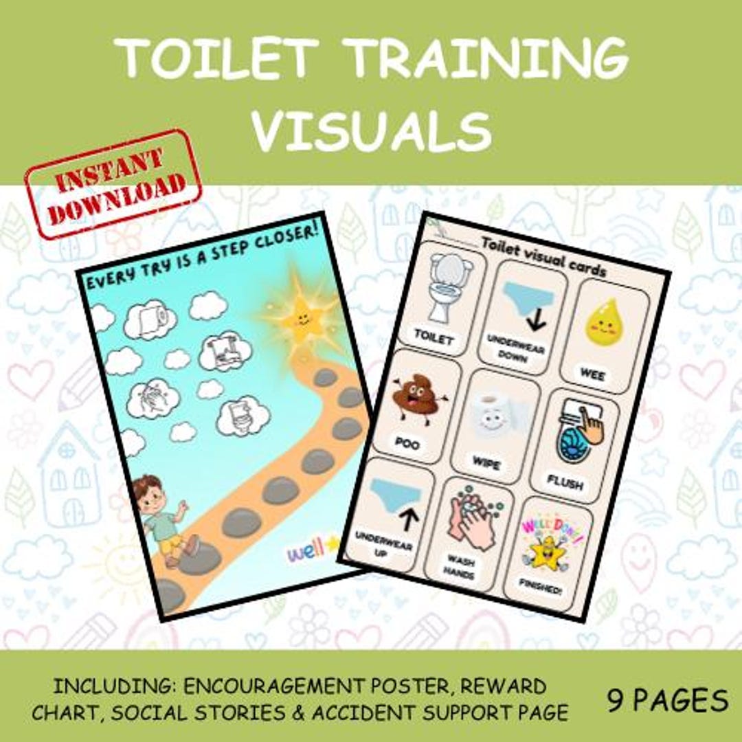 Toilet Training Visuals Pack | Printable SEN Routine Cards, Toilet ...