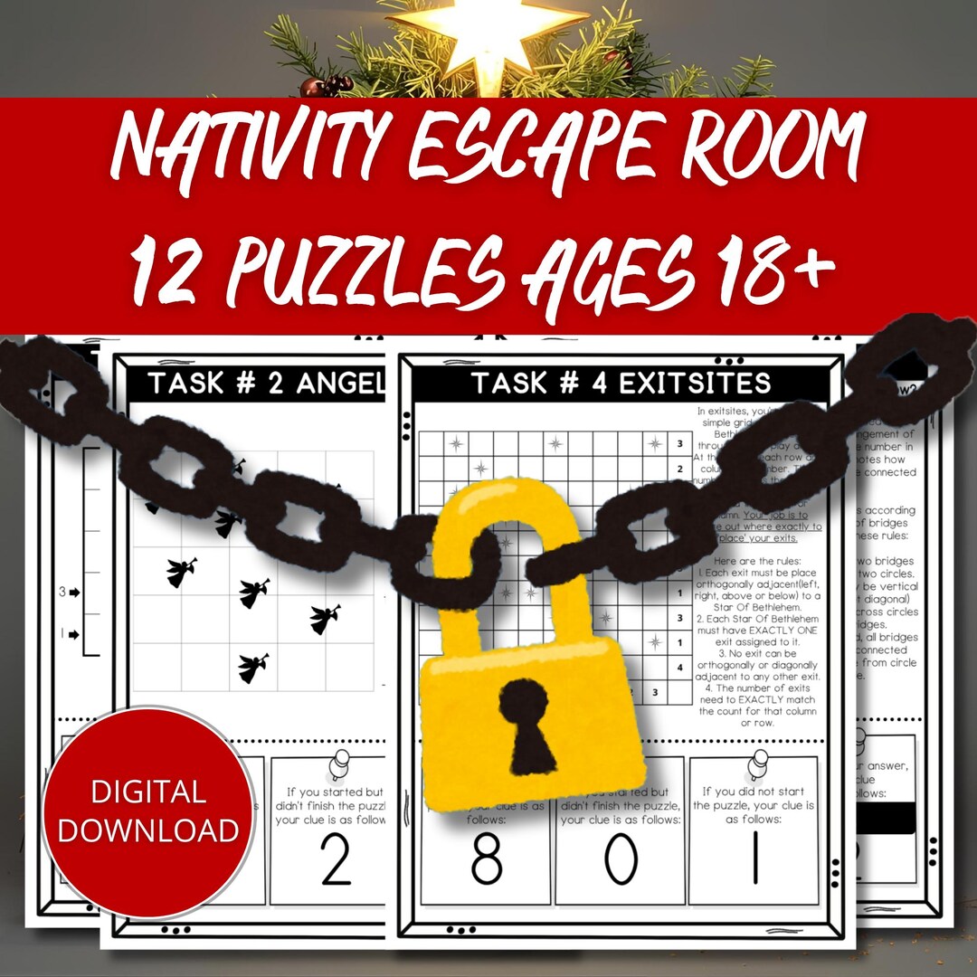 Nativity Escape Room, Christian Escape Room, Advent Escape Room ...