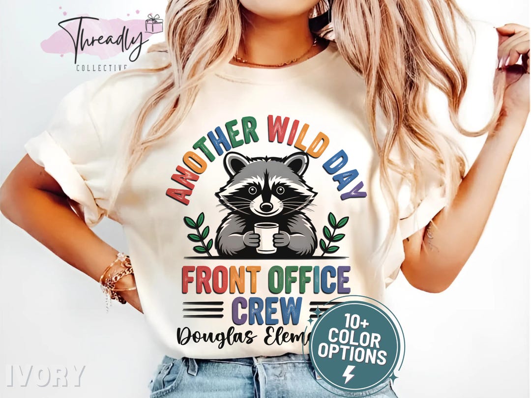 Front Office Team T-shirt Funny Racoon Team Front Office Crew Shirt ...